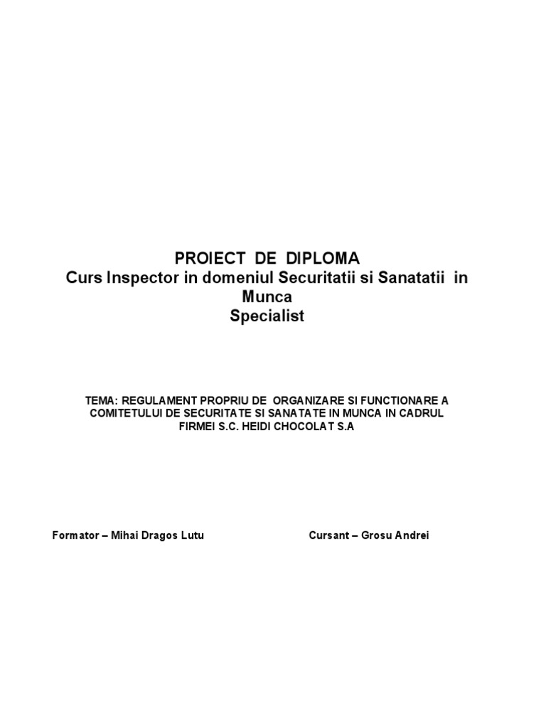 Proiect Andrei Grosu | PDF