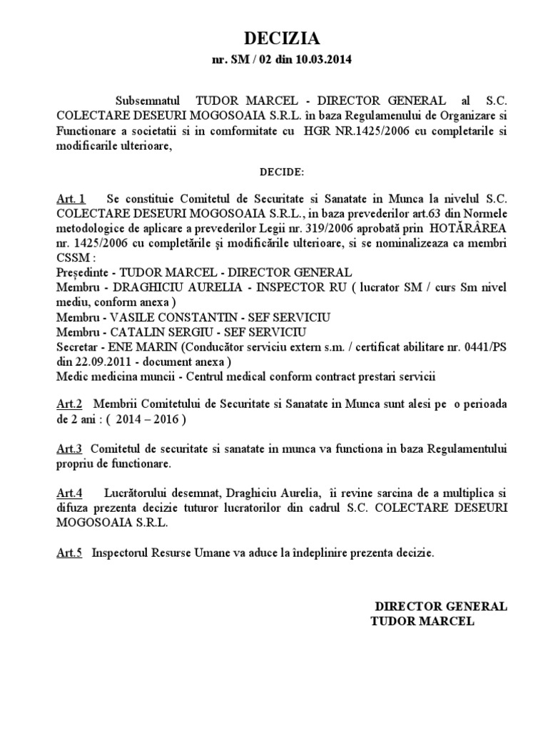 Regulament CSSM | PDF