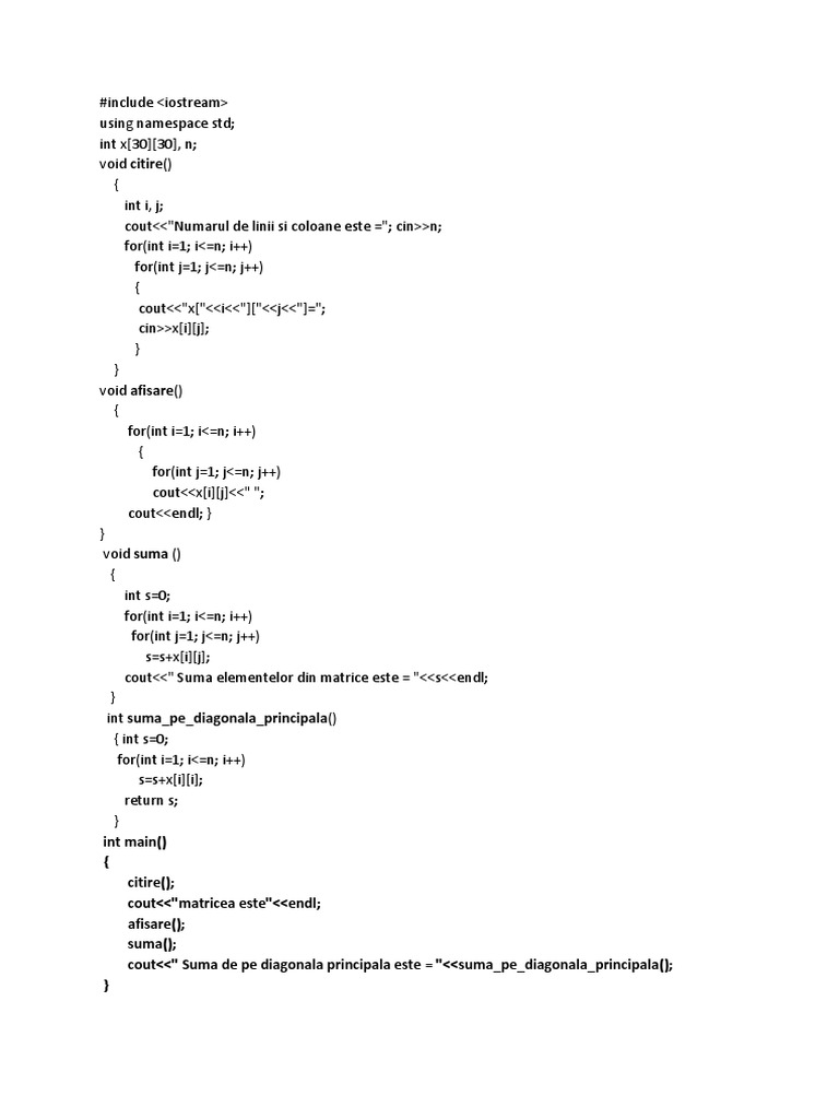 Subprograme Matrici | PDF | Teaching Methods & Materials | Computers