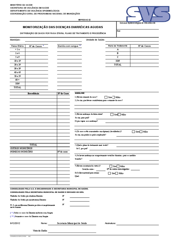 MDDA | PDF | Diarreia | Epidemiologia
