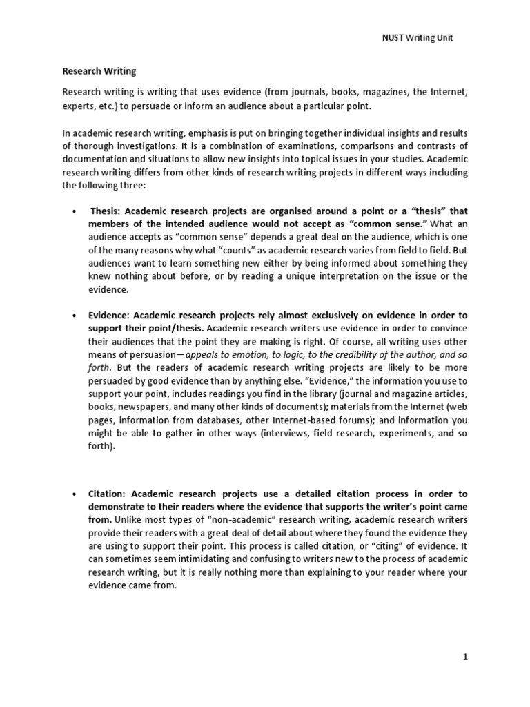 Research Writing | PDF | Science & Mathematics