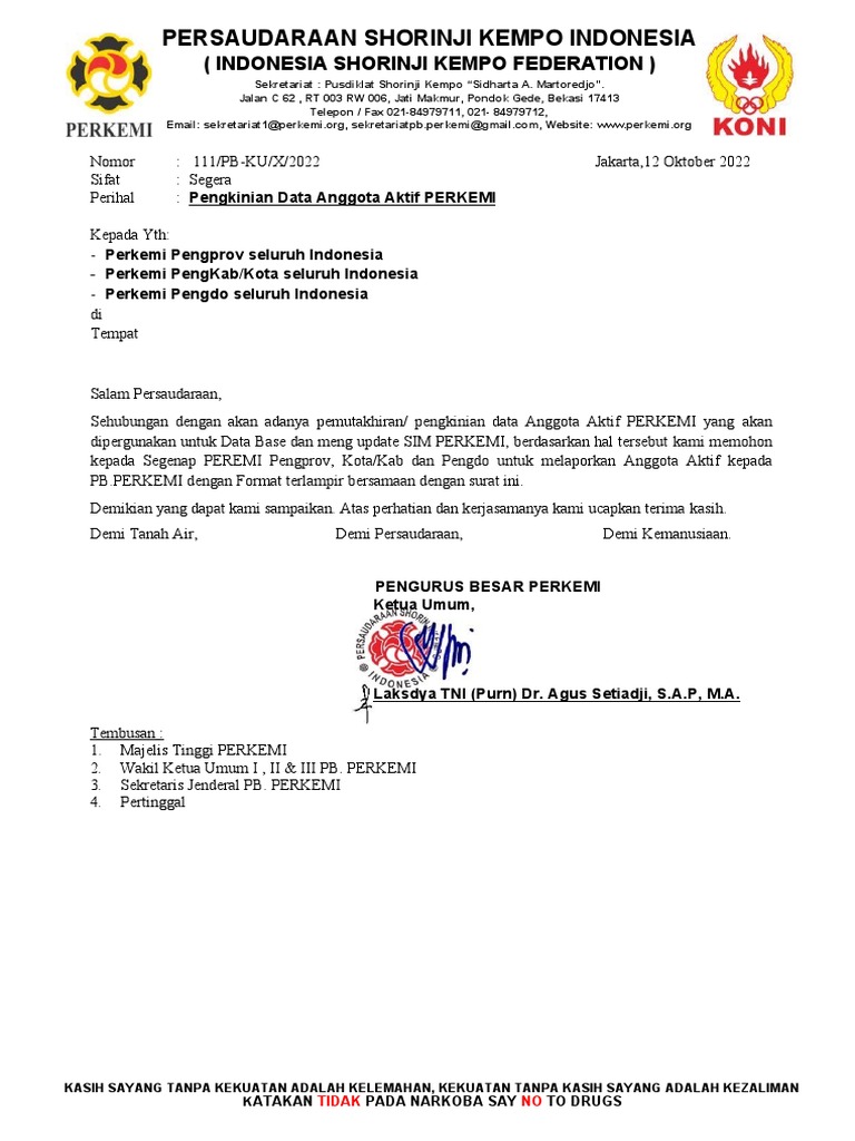 Data Anggota PERKEMI Aktif - 2022 | PDF