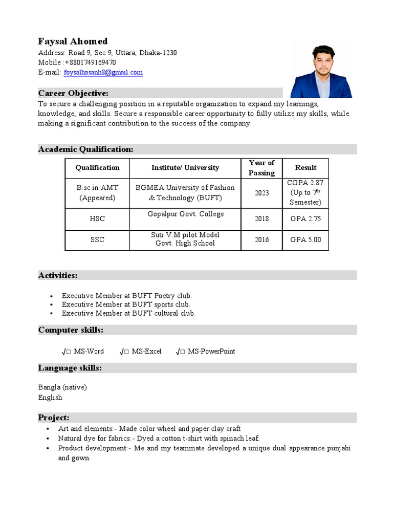 Faysal CV | PDF