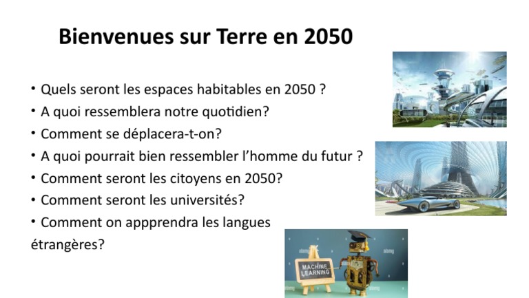 Comment Vivrons-Nous en 2050 | PDF