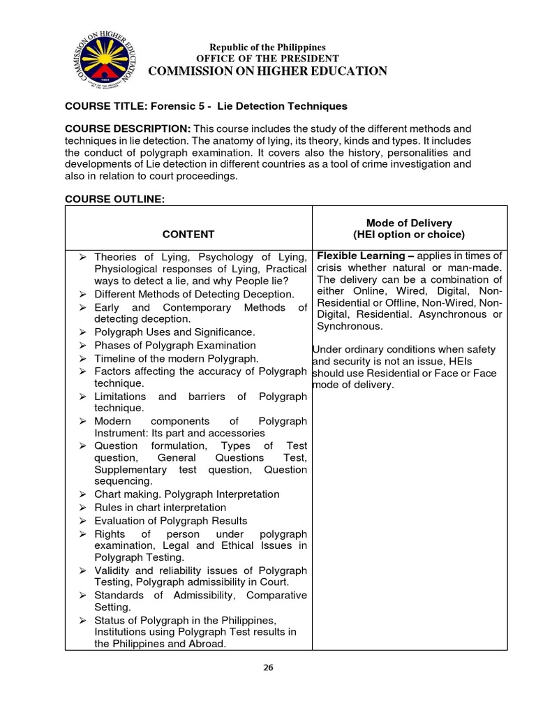 Forensic 5: Lie Detection Techniques | PDF