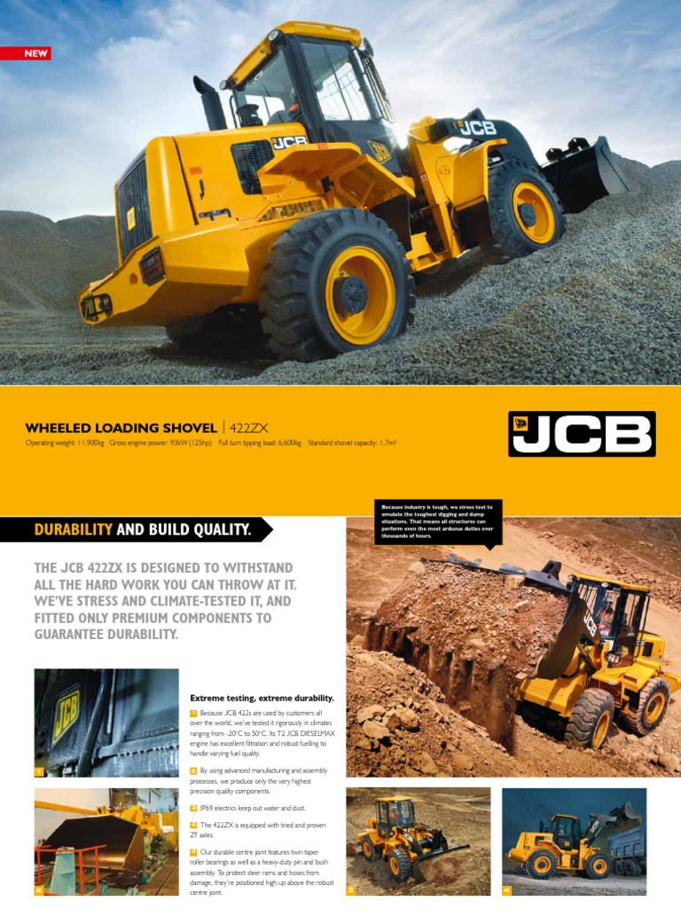 JCB 422 ZX-Product-Brochure | PDF | Automatic Transmission | Loader ...