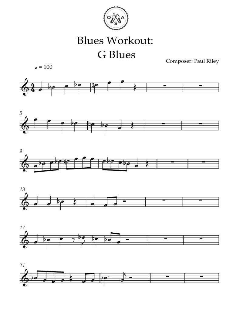 Blues Scale Workout - All 12 Keys | PDF