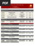 Rex Bookstore Law Books Price List 2024 | PDF