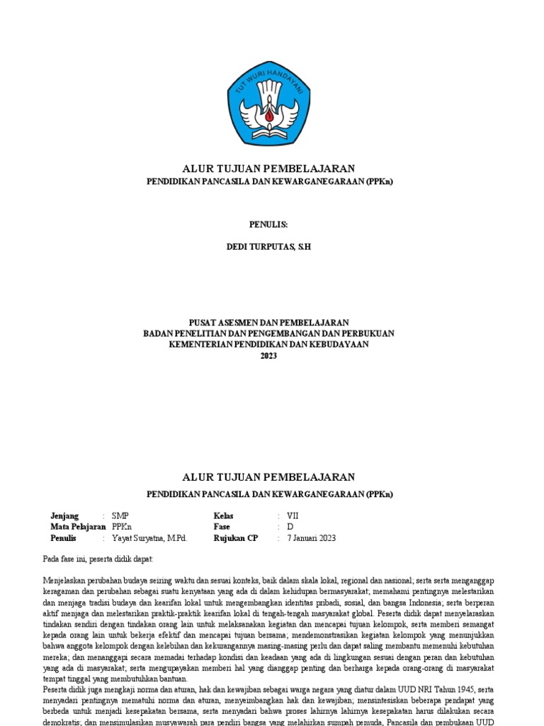 Atp PPKN | PDF | Ilmu Sosial