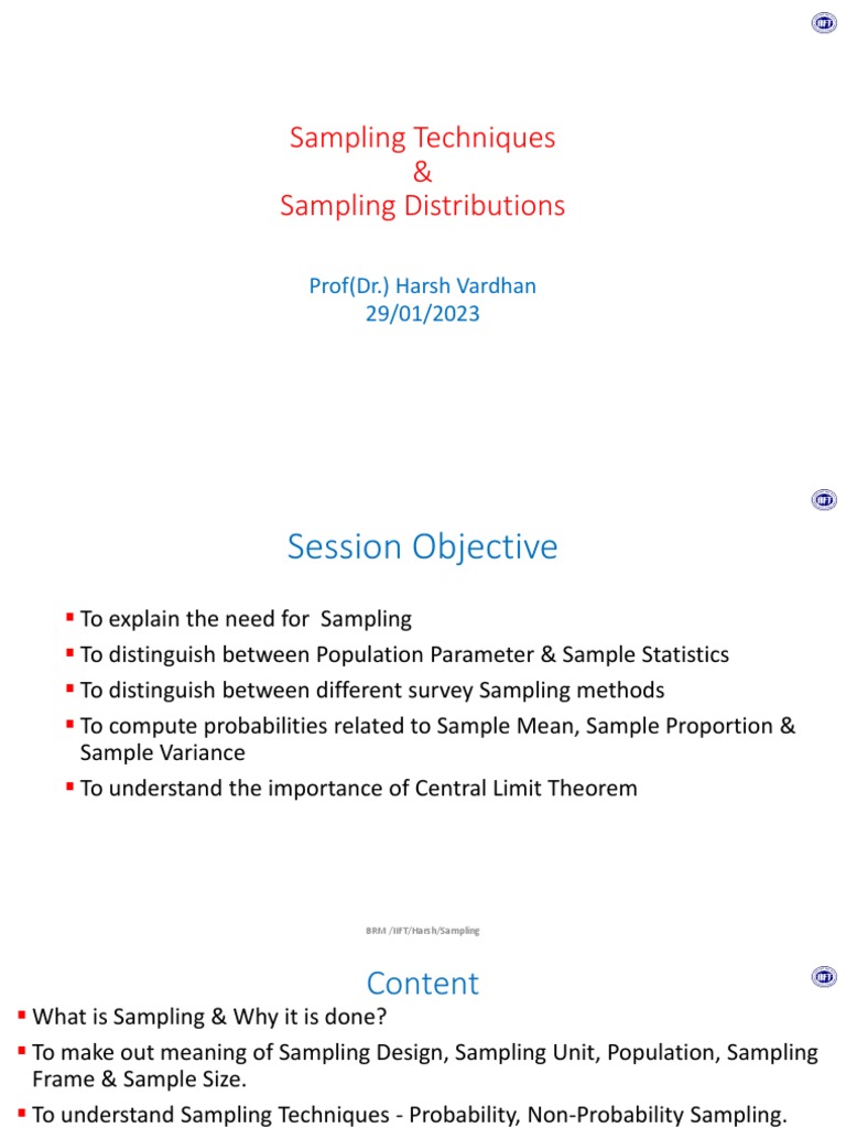BRM Sampling | PDF | Sampling (Statistics) | Stratified Sampling