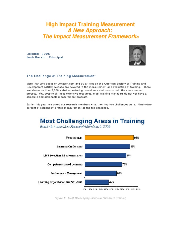 High Impact Training Measurement (Oct 06) | PDF | Profit (Accounting ...