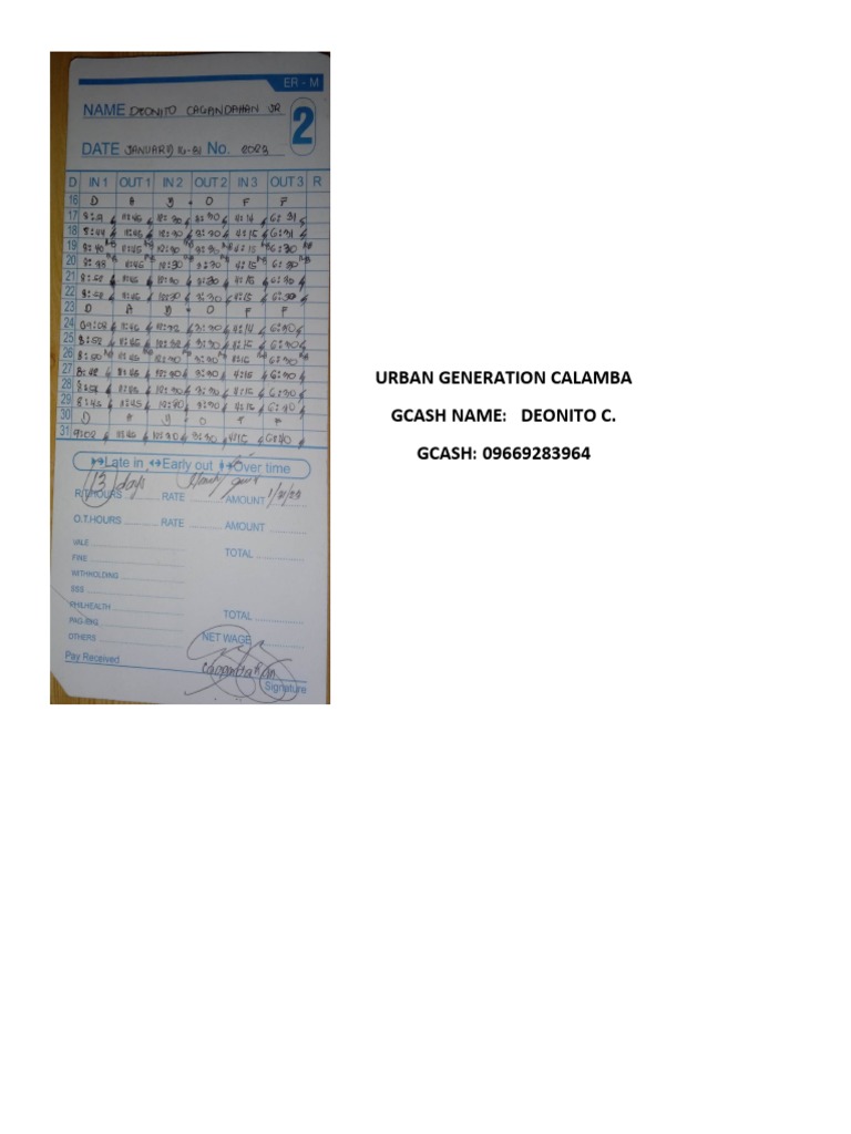 DTR (January 16-31, 2023) | PDF