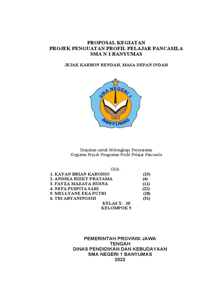 Proposal P5 Kelompok 5 (Revisi) | PDF