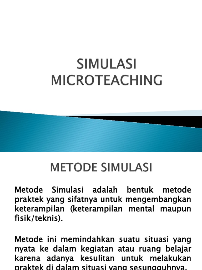 Simulasi Microteaching | PDF