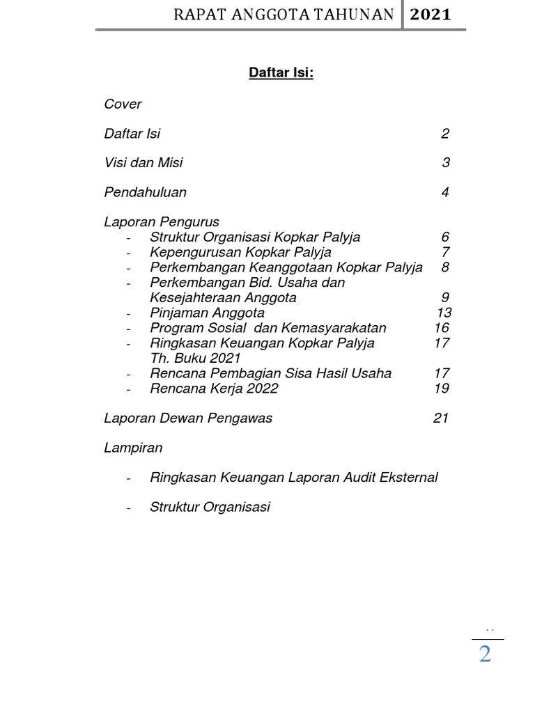 Laporan Pengurus-Pengawas 2022 Final | PDF