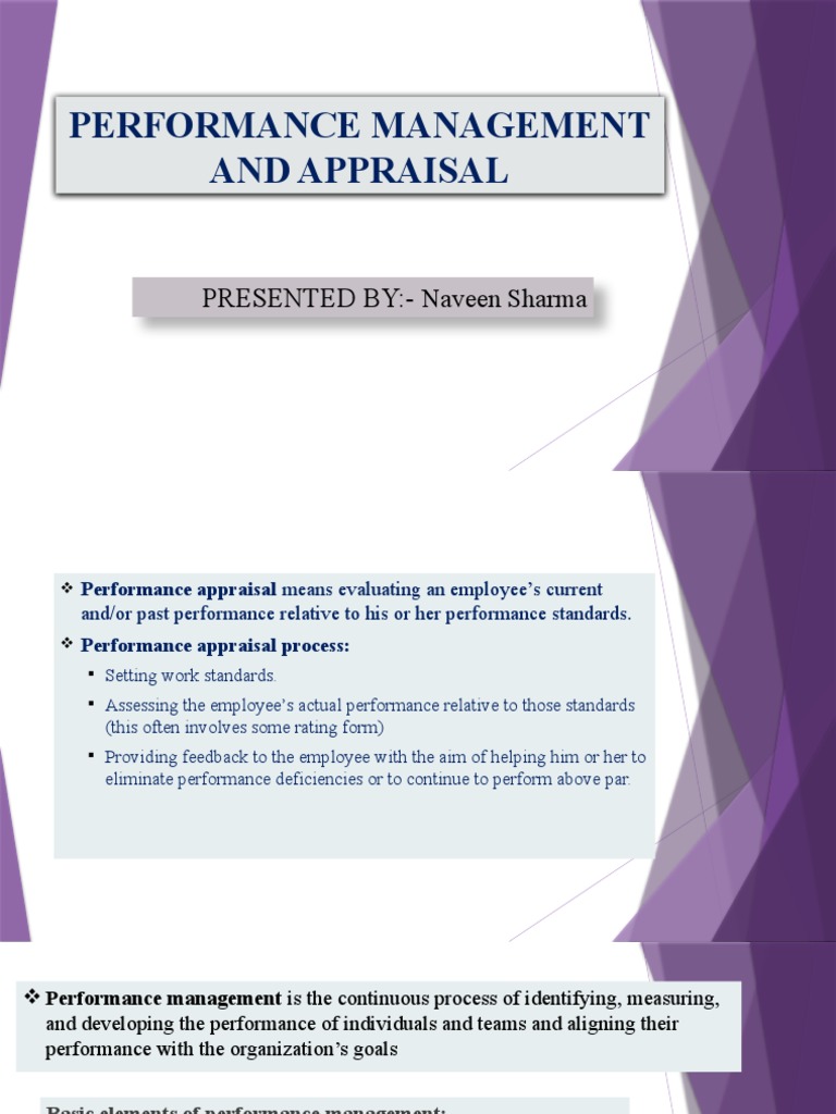 Performance Management and Appraisal PPT (I) | PDF