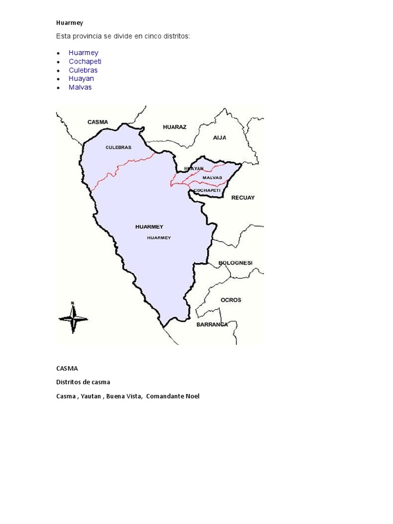 Distritos de Huarmey y Casma | PDF