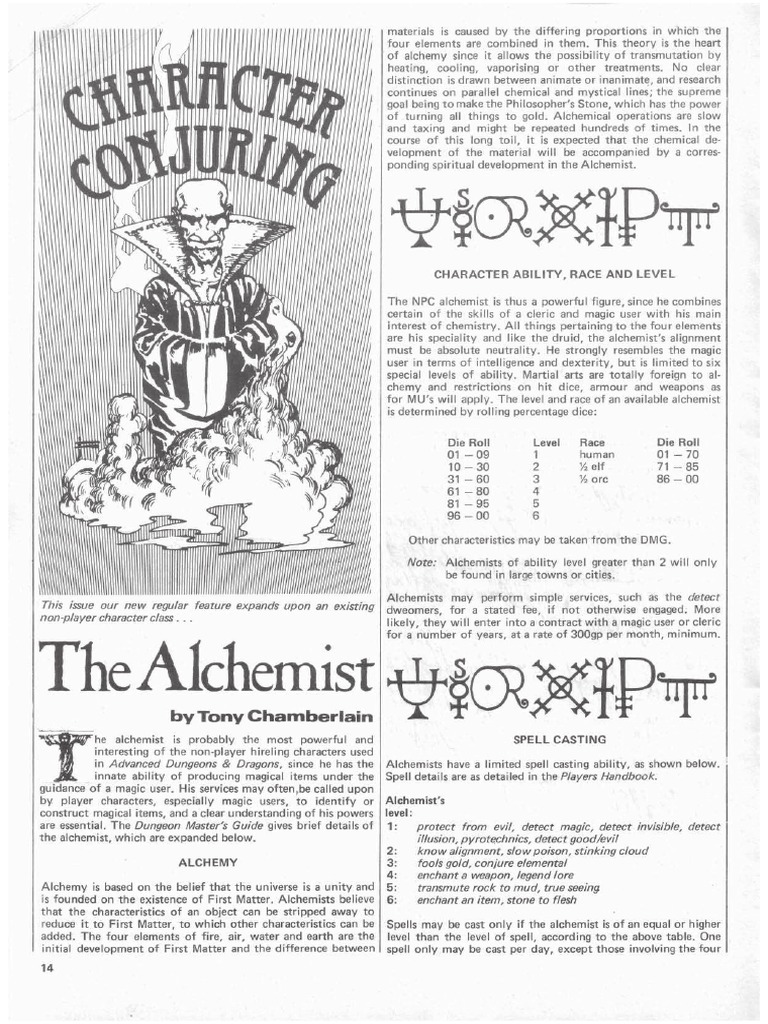 Classe - White Dwarf #20 - The Alchemist | PDF
