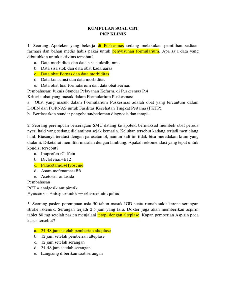 CBT KLINIS Fix | PDF