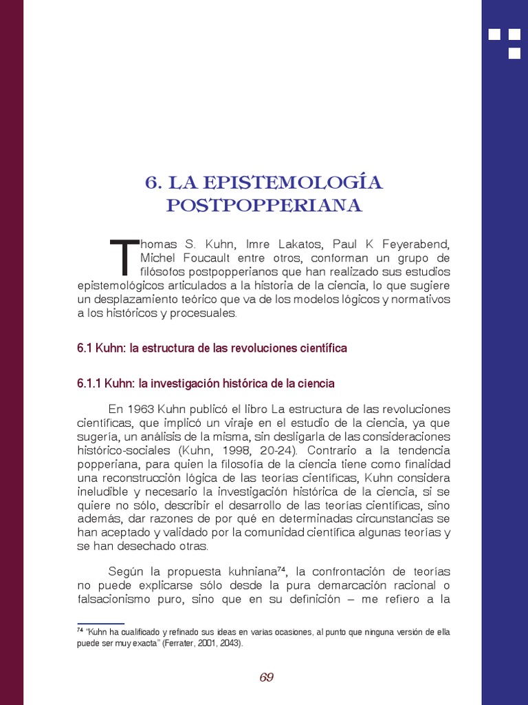 Epistemología Postpopperiana y Paradigmas | PDF | Paradigma | Karl Popper
