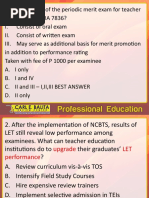 CBRC 2022 LET - ProfEd (DIAGNOSTIC EXAM) | PDF | Educational Assessment | Curriculum