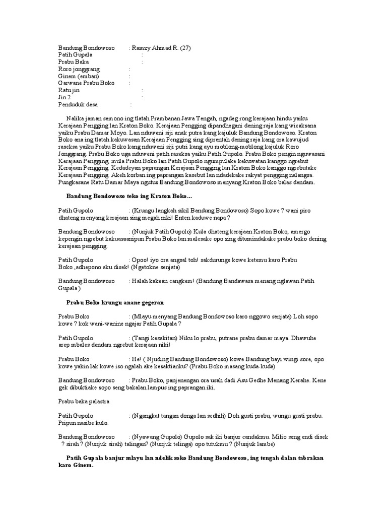 Naskah B.Jawa | PDF