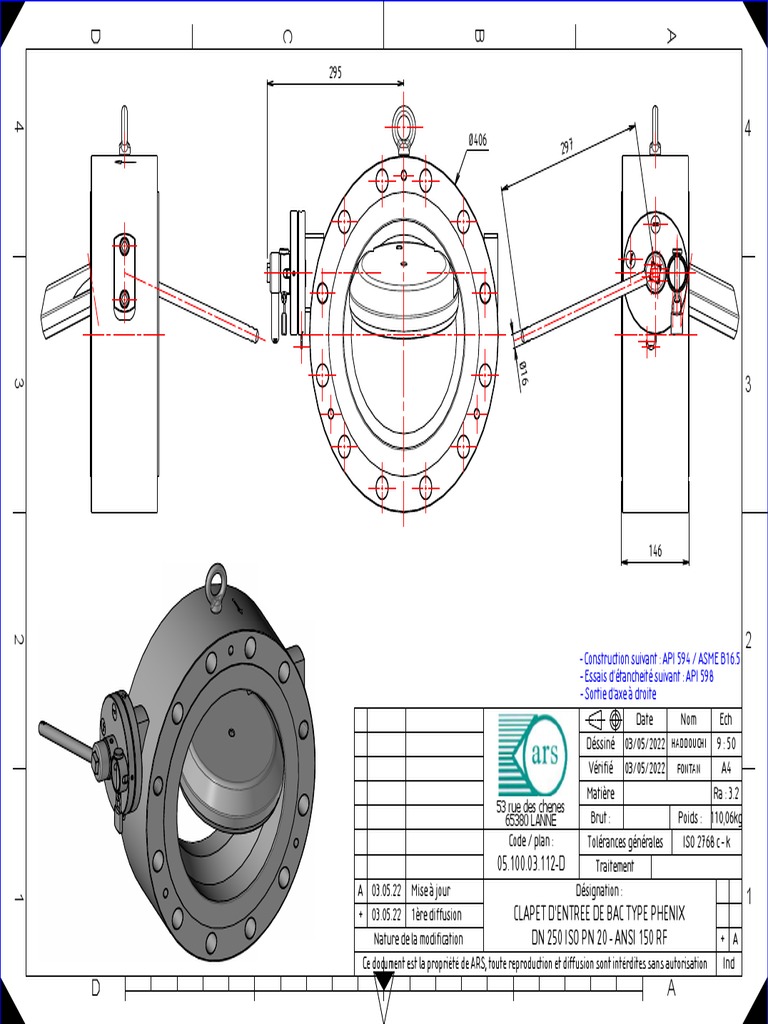 Clapet DN 250 Type Phénix | PDF