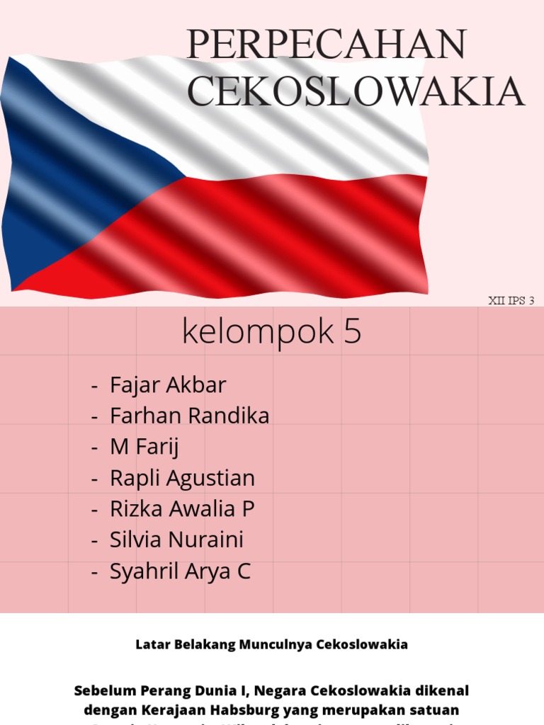 Perpecahan Cekoslowakia: Xii Ips 3 | PDF