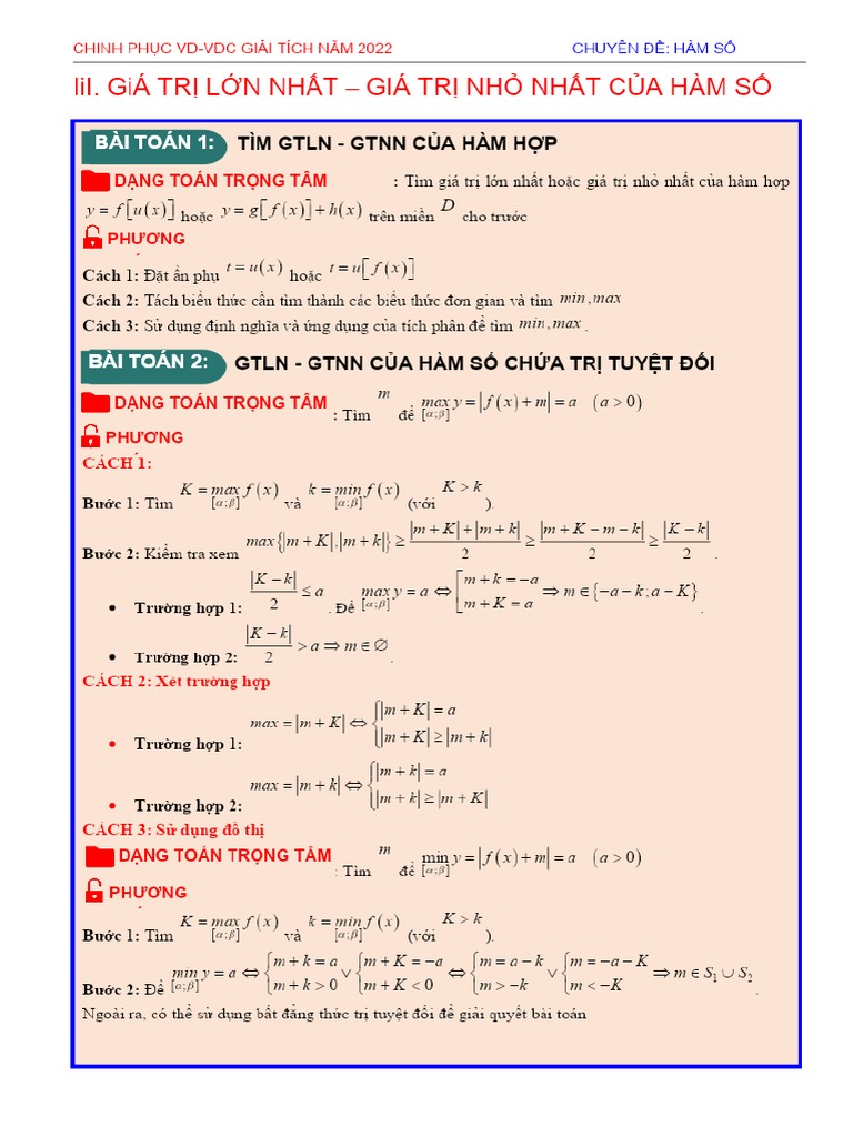 3.0 GTLN-GTNN của hàm số (trang 121-160) .docx - 1600 - pdf.gdrive.vip | PDF