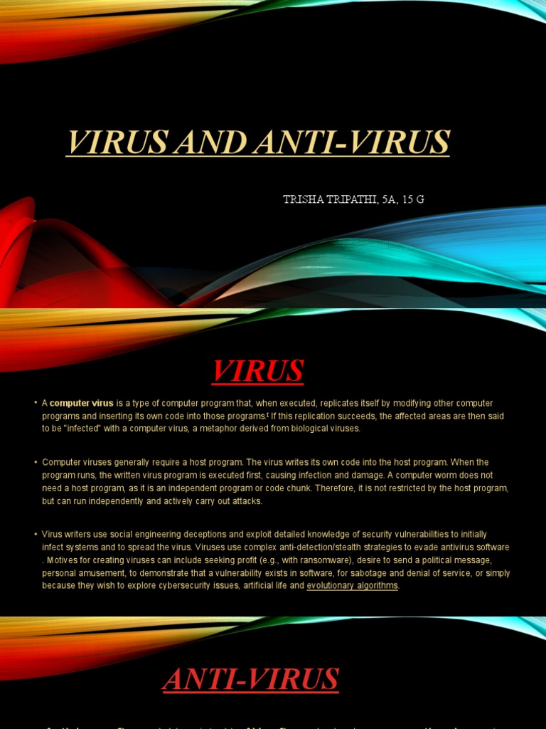 Understanding Computer Viruses & Antivirus | PDF | Computer Virus ...
