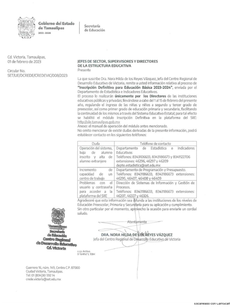 Circular No.008 | PDF