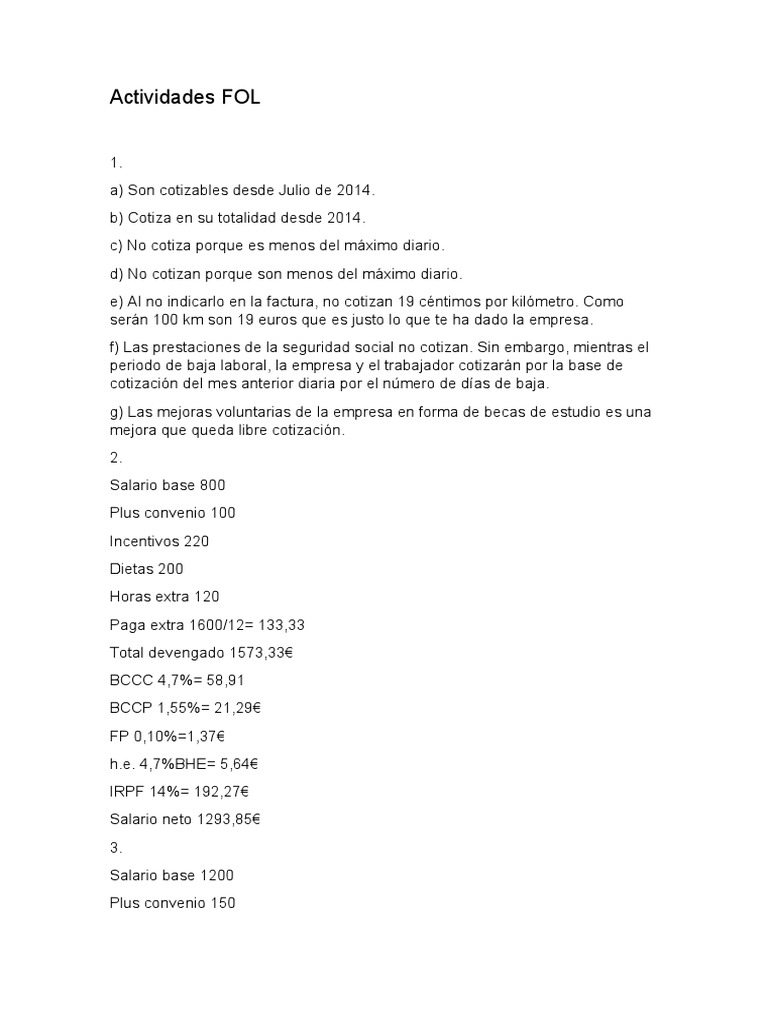 Actividades FOL TEMA 8 Tulibro de FP | PDF