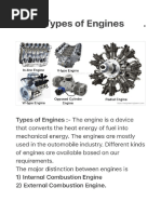Engine Parts and Their Functions Explained | PDF | Piston | Internal ...