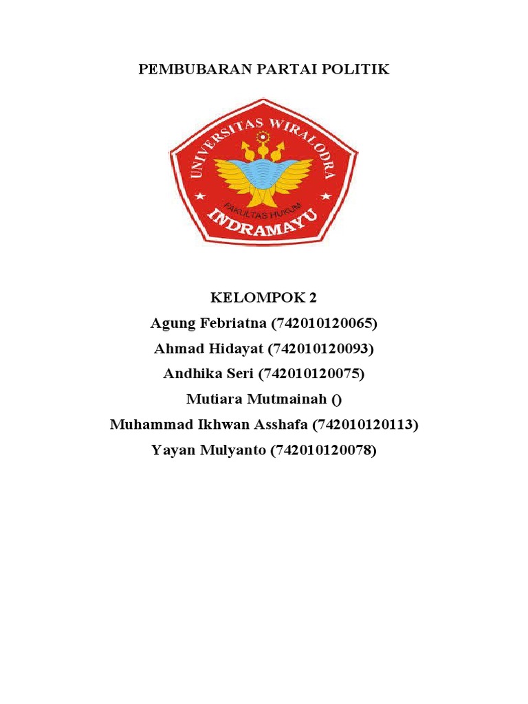 Pembubaran Partai Politik | PDF