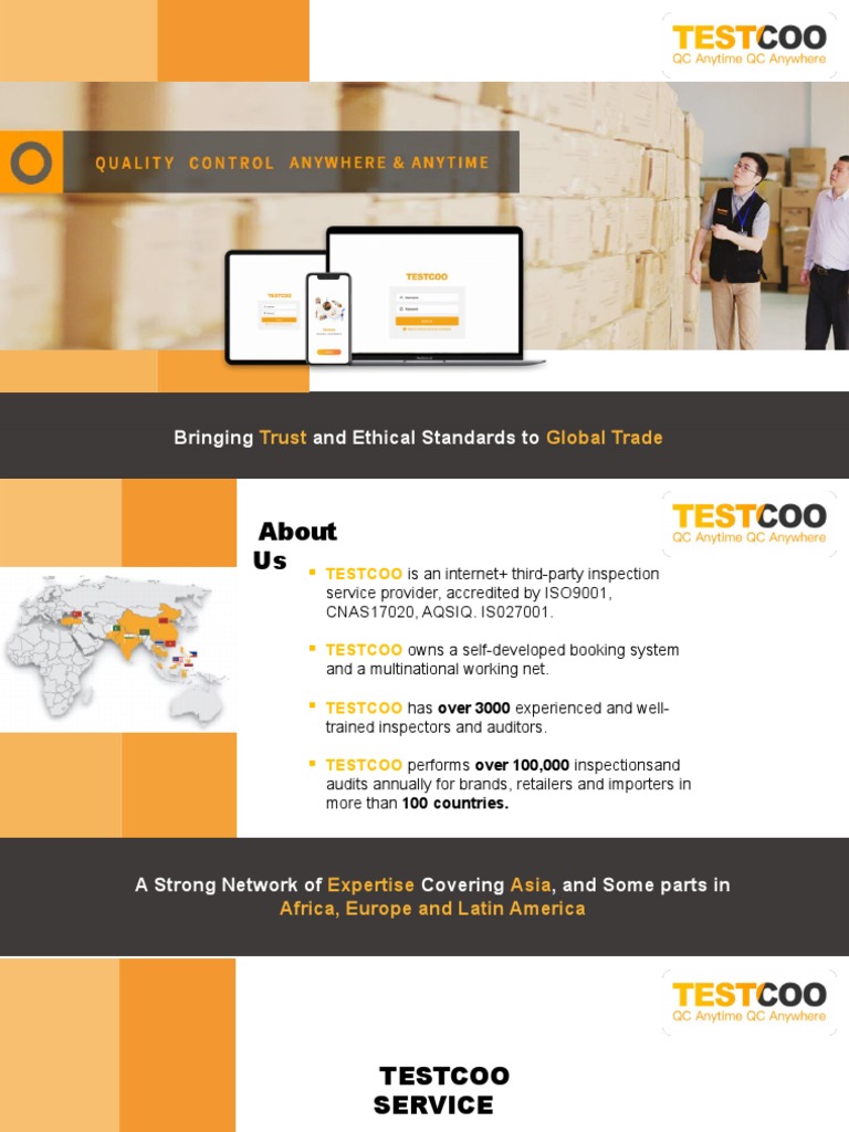 Testcoo Sales PresentationEN | PDF | Audit | Supply Chain