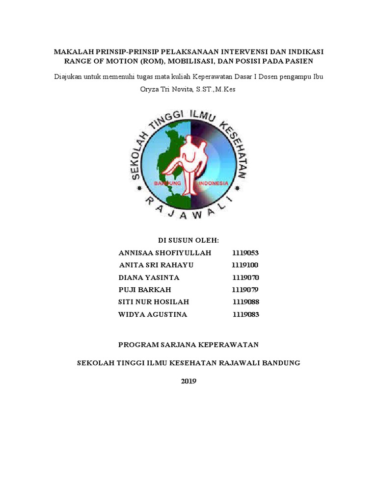 Intervensi ROM dan Mobilisasi Pasien | PDF