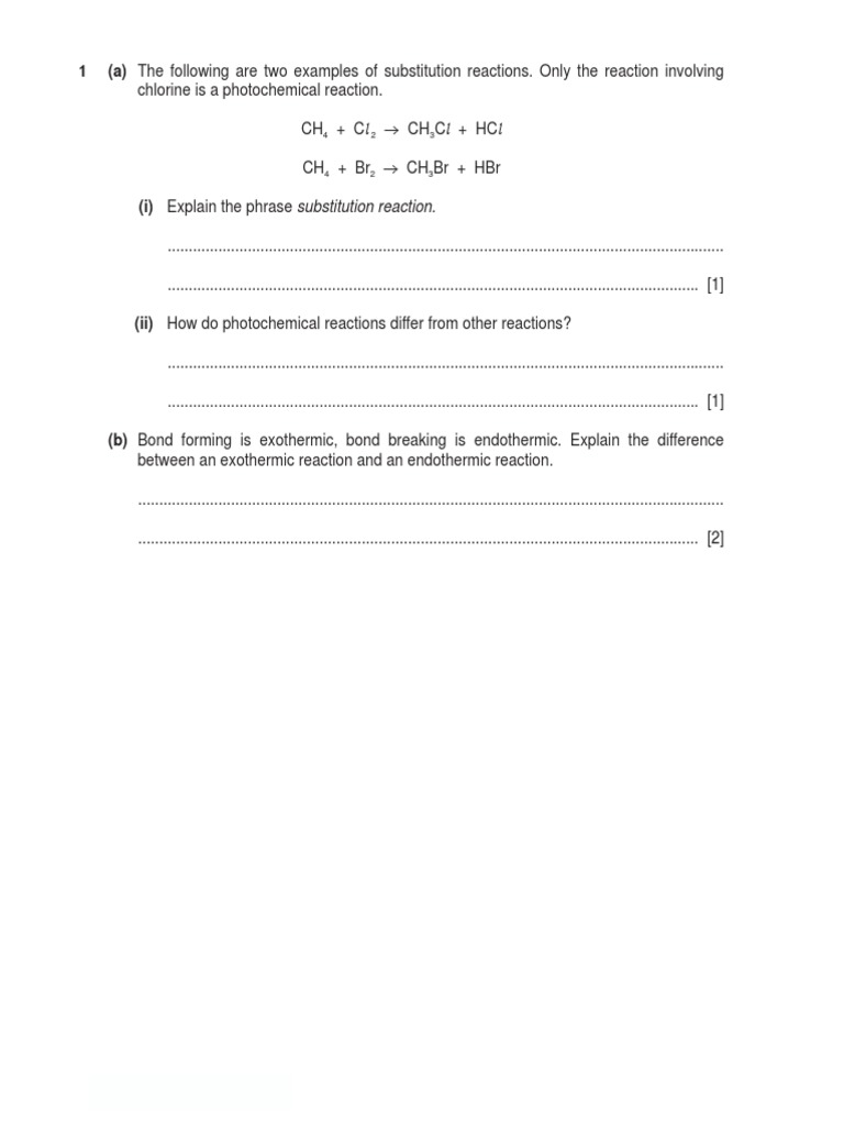 Chemical Energetics 2 QP | PDF | Chemical Reactions | Chlorine