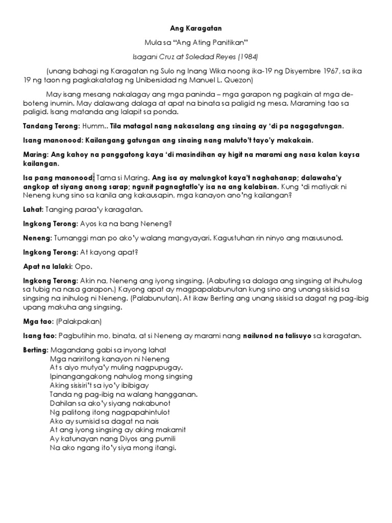 Aralin 4 Karagatan Babasahin | PDF