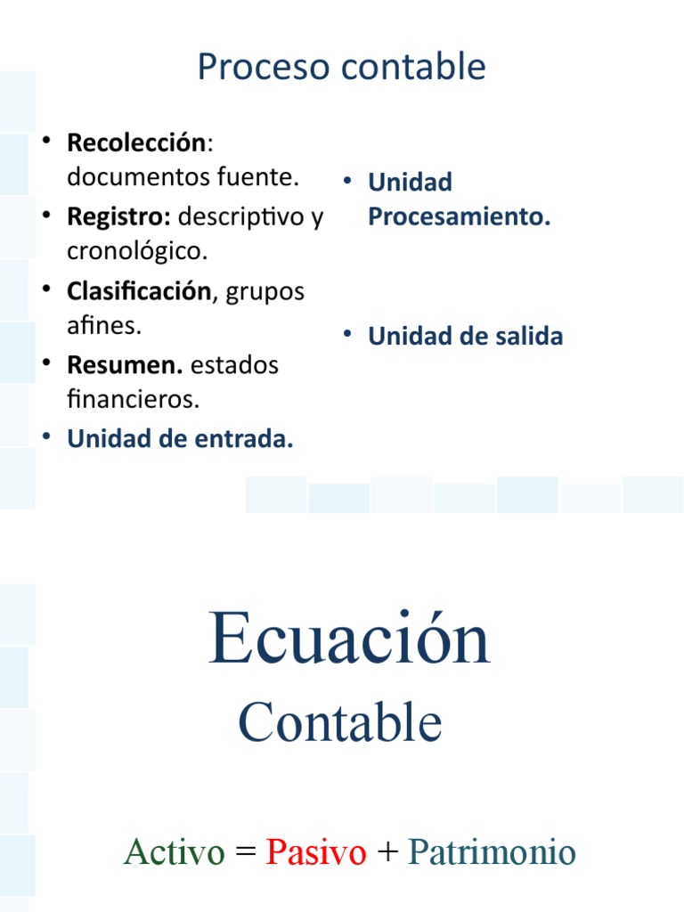 Diapositiva Ecuacion Contable 2021-01 | PDF | Contabilidad | Compartir ...