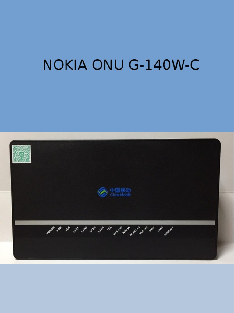 ONU NOKIA Manual | PDF | Wi-Fi | Arquitetura de rede