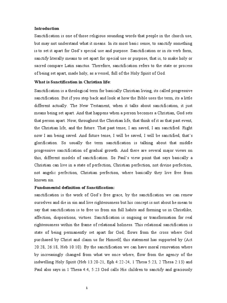 Pauline Thoughts by Daniel Cherry | PDF | Sanctification | Metaphysics Of Religion