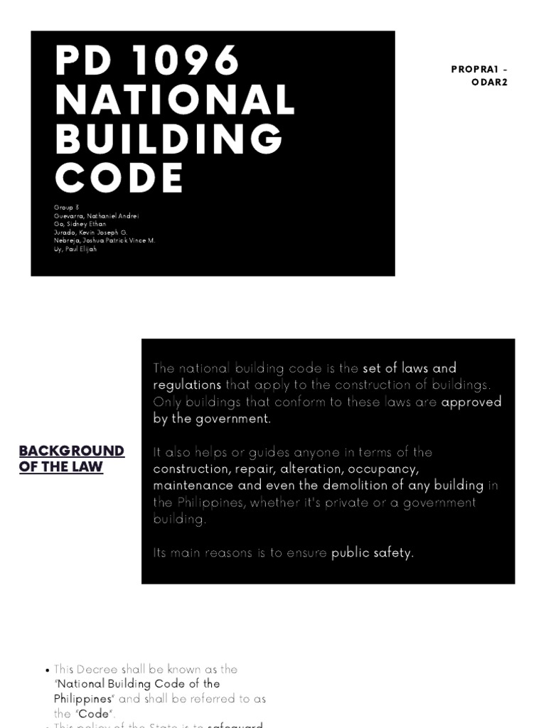 Group 3 - National Building Code | PDF | Stairs | Sanitation