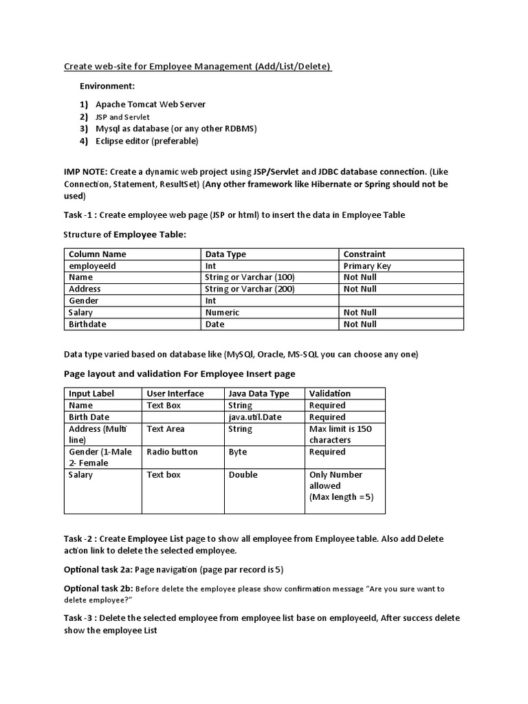 Easy Crud Operation Web Assignemnt | Download Free PDF | Sql | Databases Easy Crud Operation Web Assignemnt | Download Free PDF | Sql | Databases
