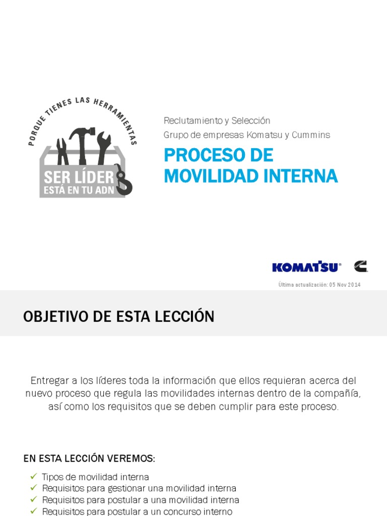 Proceso de Movilidad Interna | PDF | Business