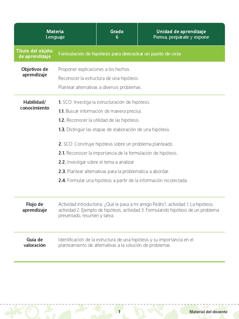 Clase de Hipótesis | Descargar gratis PDF | Hipótesis | Método científico