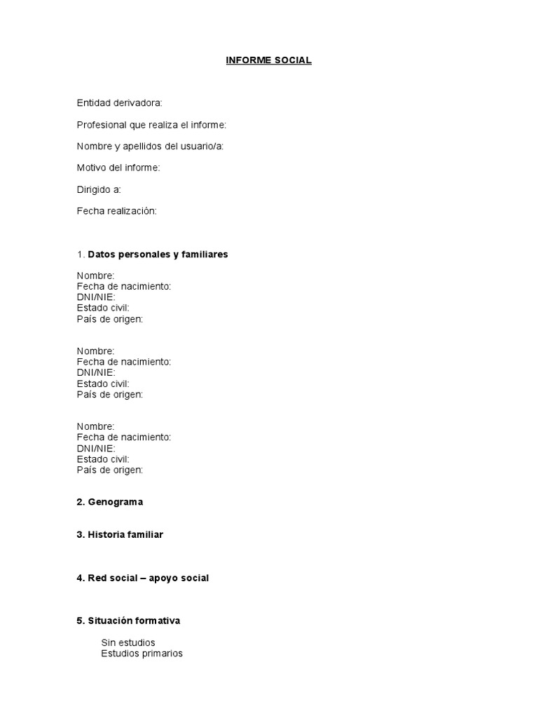 Informe Social 3 Ibe | PDF