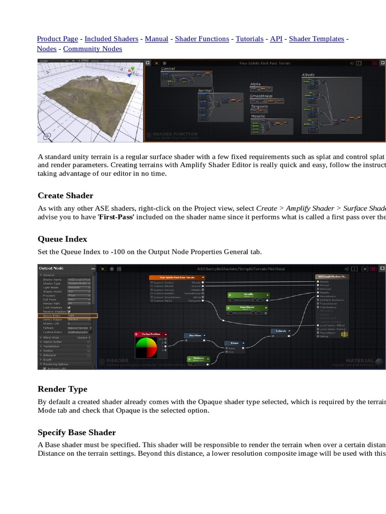 Amplify Terrains | Download Free PDF | Shader | Texture Mapping
