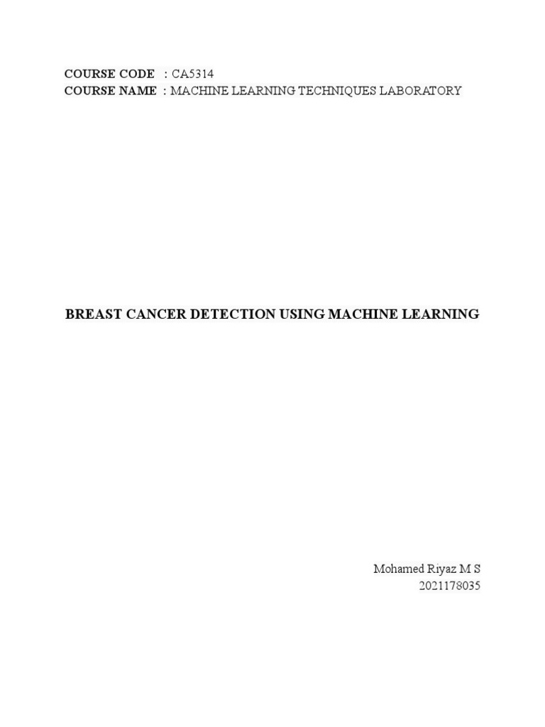 ML Project | PDF | Machine Learning | Statistical Classification ML Project | PDF | Machine Learning | Statistical Classification
