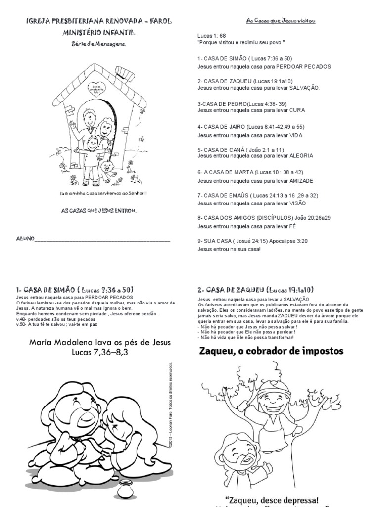 As Casas Que Jesus Entrou | PDF | Jesus | Eucaristia