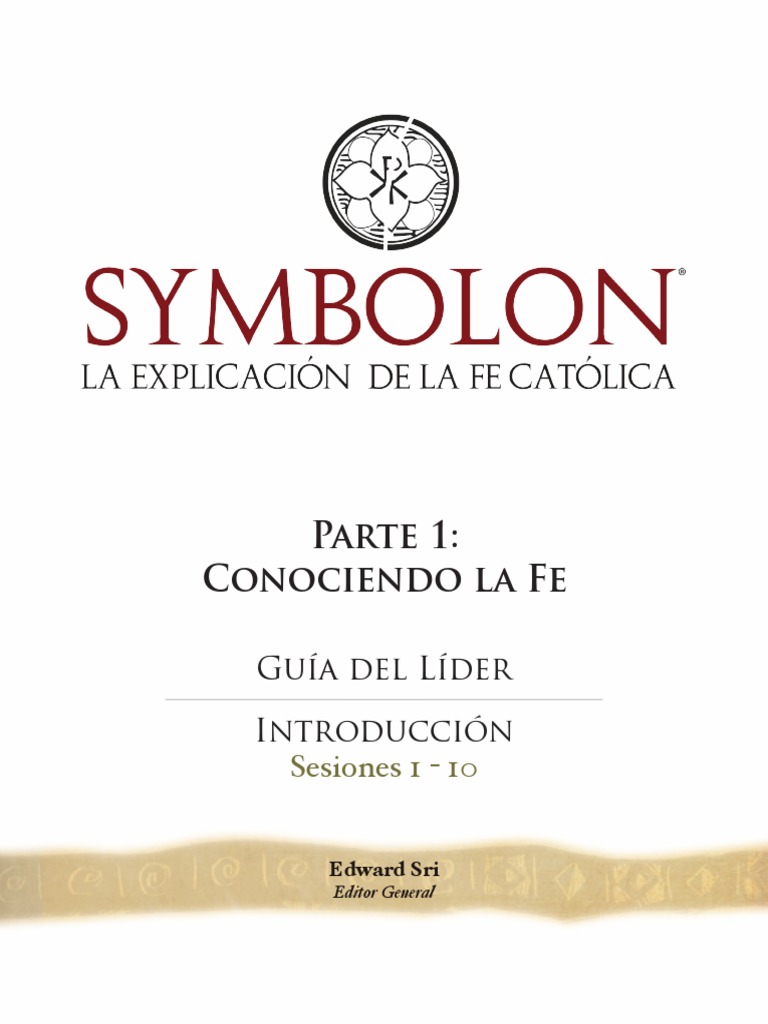 Symbolon Conociendo La Fe, Guía Del Líder | PDF | Fe | Iglesia Católica
